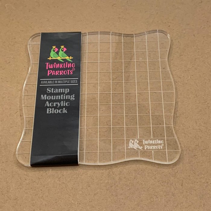 Stamp Mounting Block | Square Scallop | Grid Block | DIY4U
